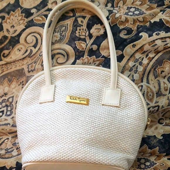 Falchi Sport | Bags | Falchi Sport Cream Woven Womens Bag 69 | Poshmark